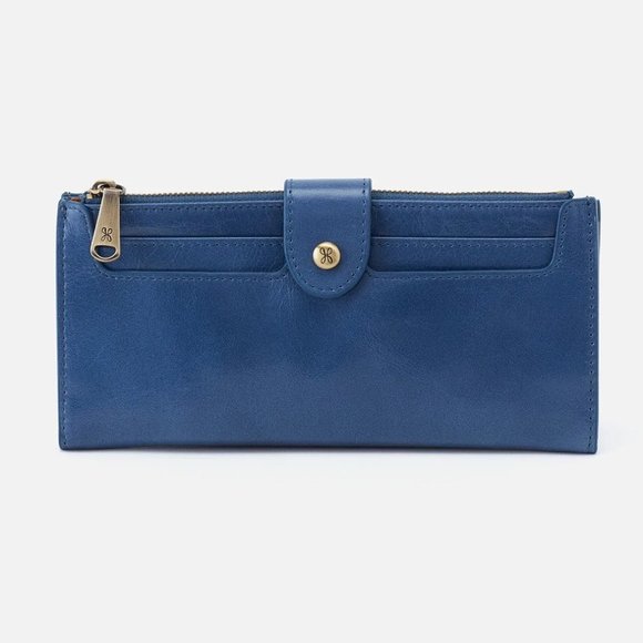 Bags | Nwt New Hobo Dunn Continental Wallet Atlantis Blue Retired Rare ...